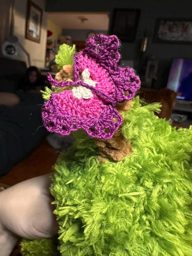 Crochet Moss Sprite Plush: Fuzzy Green Forest Guardian - Etsy