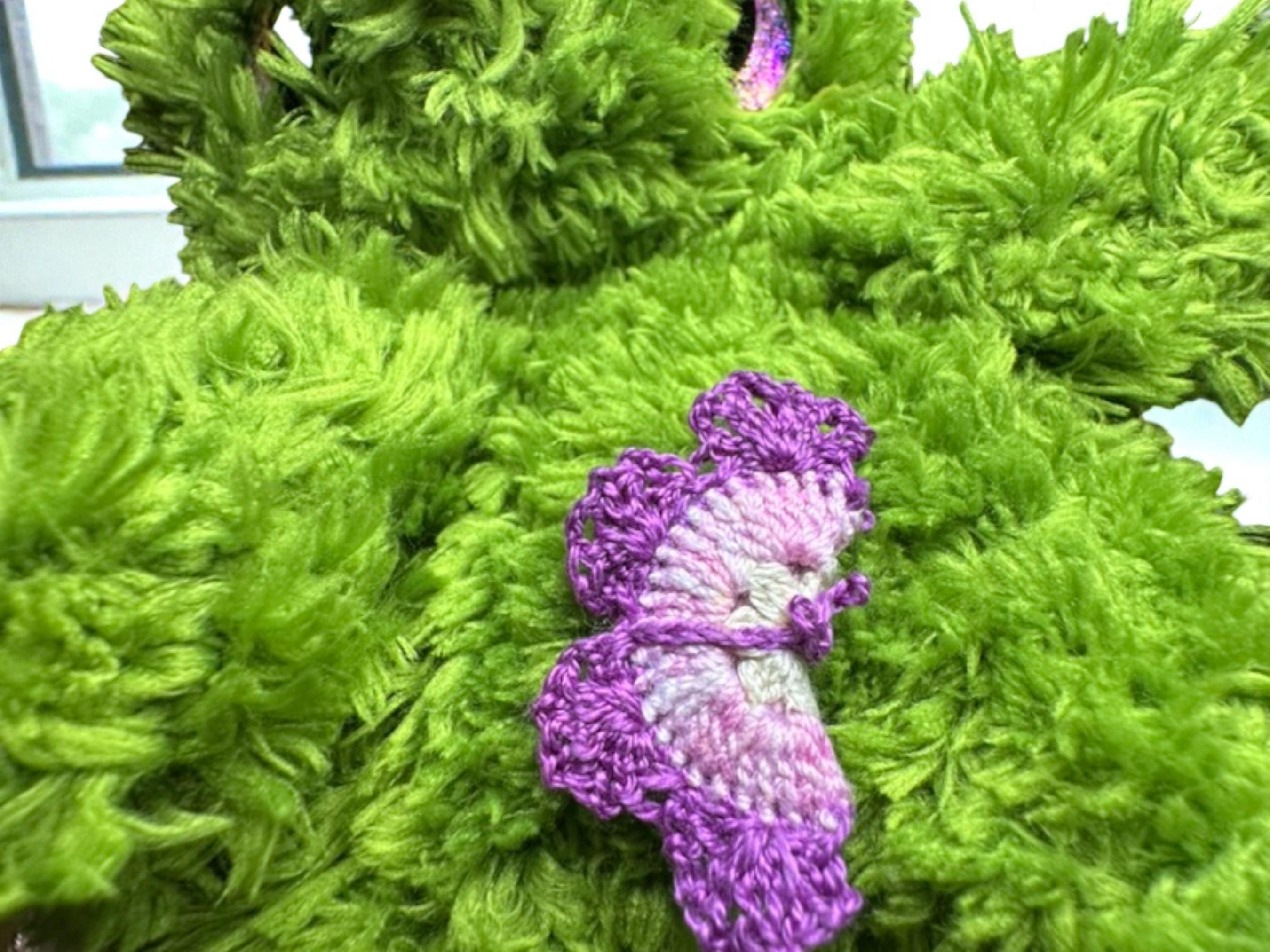 Crochet Moss Sprite Plush: Fuzzy Green Forest Guardian - Etsy