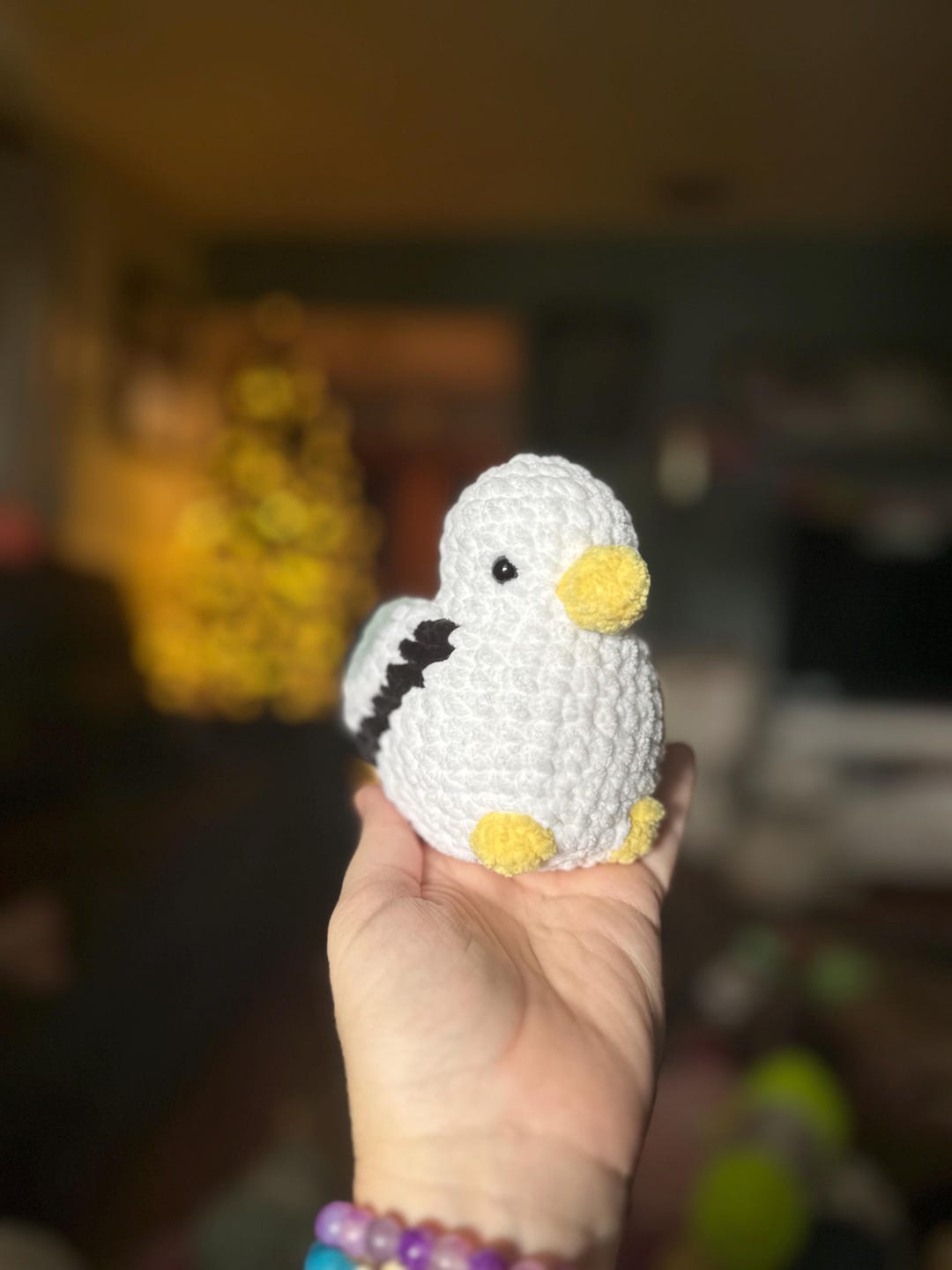 Seagull Amigurumi Plushie, Crochet Bird Toy, Coastal Home Decor, Soft ...