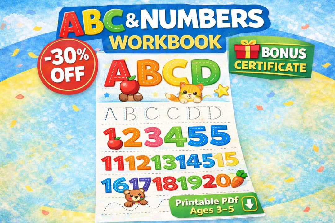 Kids Love This ABC - Numbers Workbook | Fun Learning Activities Ages 3 ...