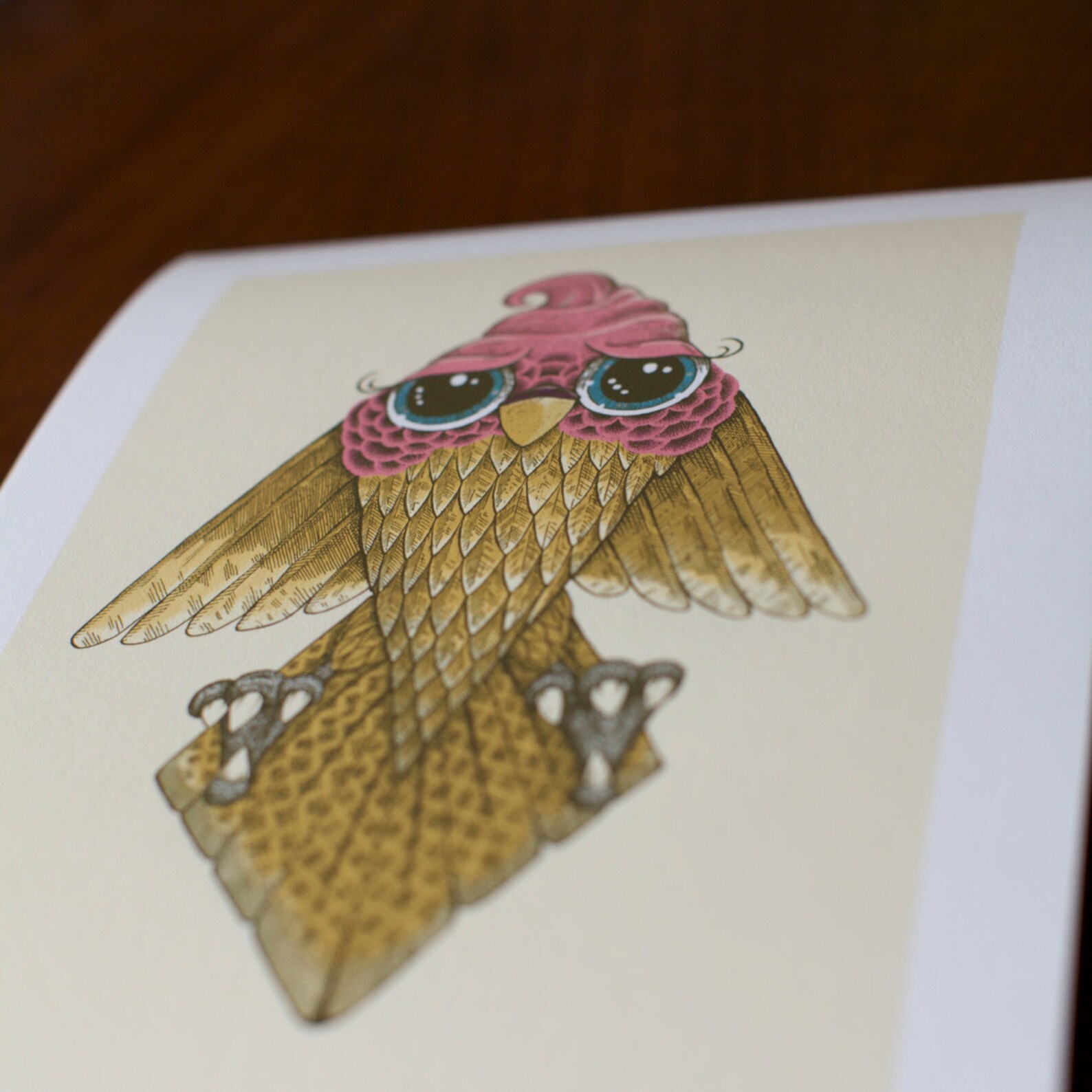 Ice Cream Bird 8x10 Giclee Print - Etsy UK
