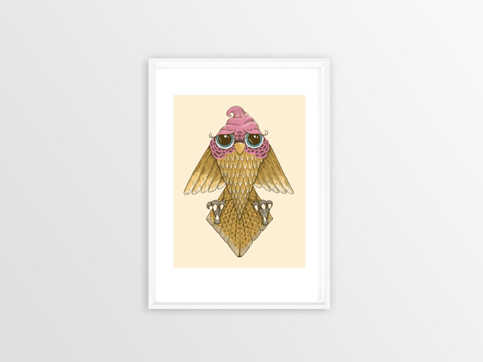 Ice Cream Bird 8x10 Giclee Print - Etsy UK
