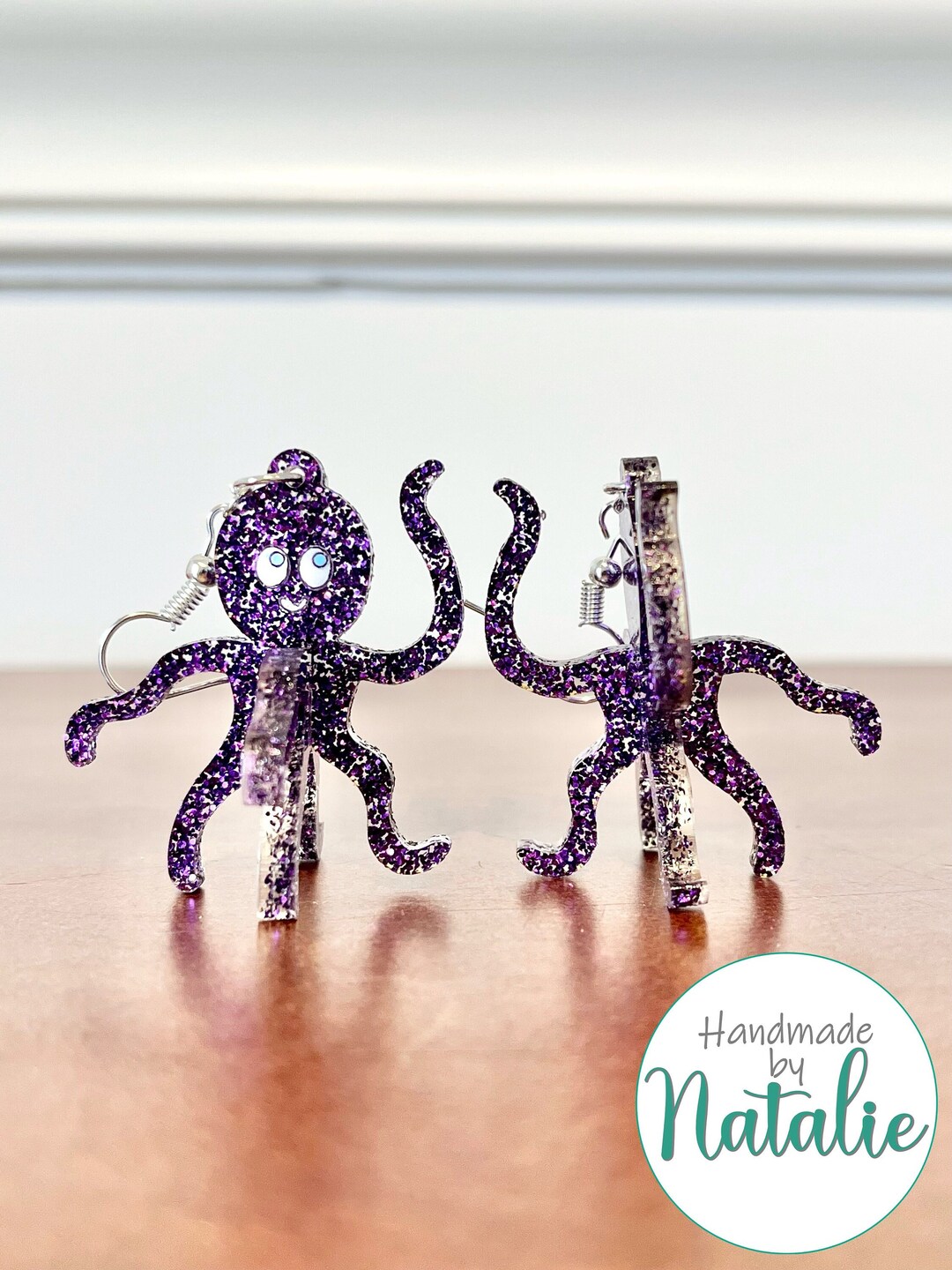Octopus 3D Earrings SVG File - Laser Cut File - Jewelry - Sea Creature ...