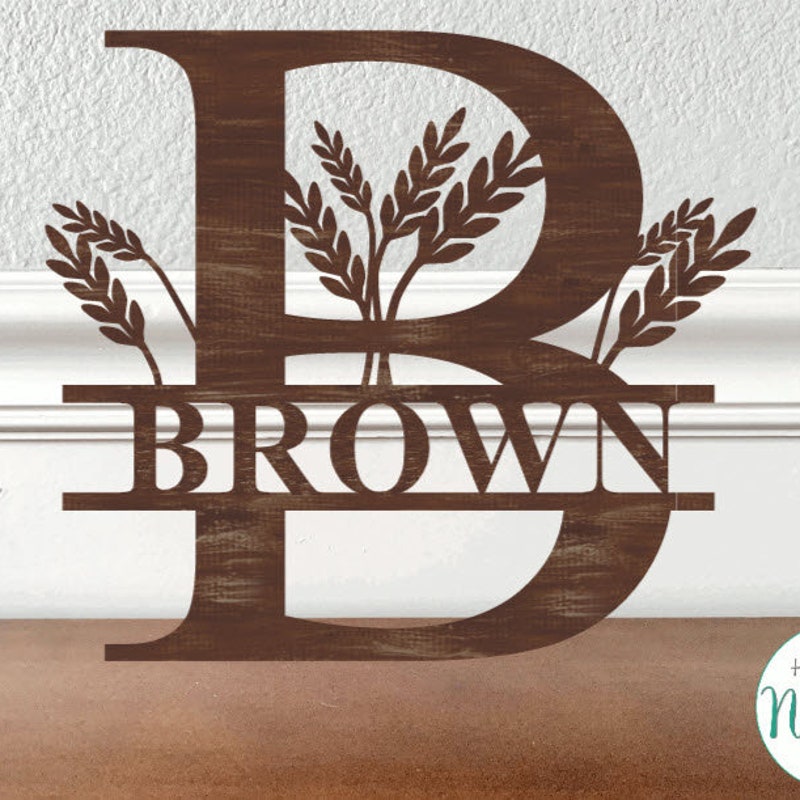 B Split Letter Monogram - Etsy