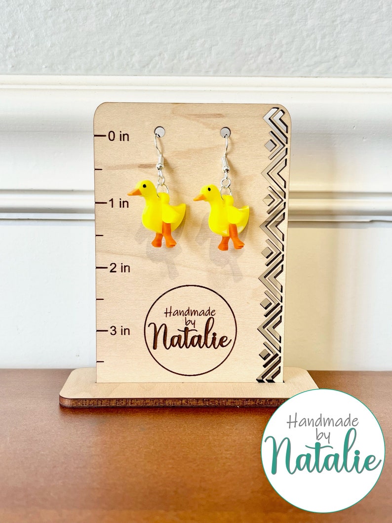 Duck 3D Earrings SVG File - Laser Cut File - Jewelry - Bird - Acrylic ...
