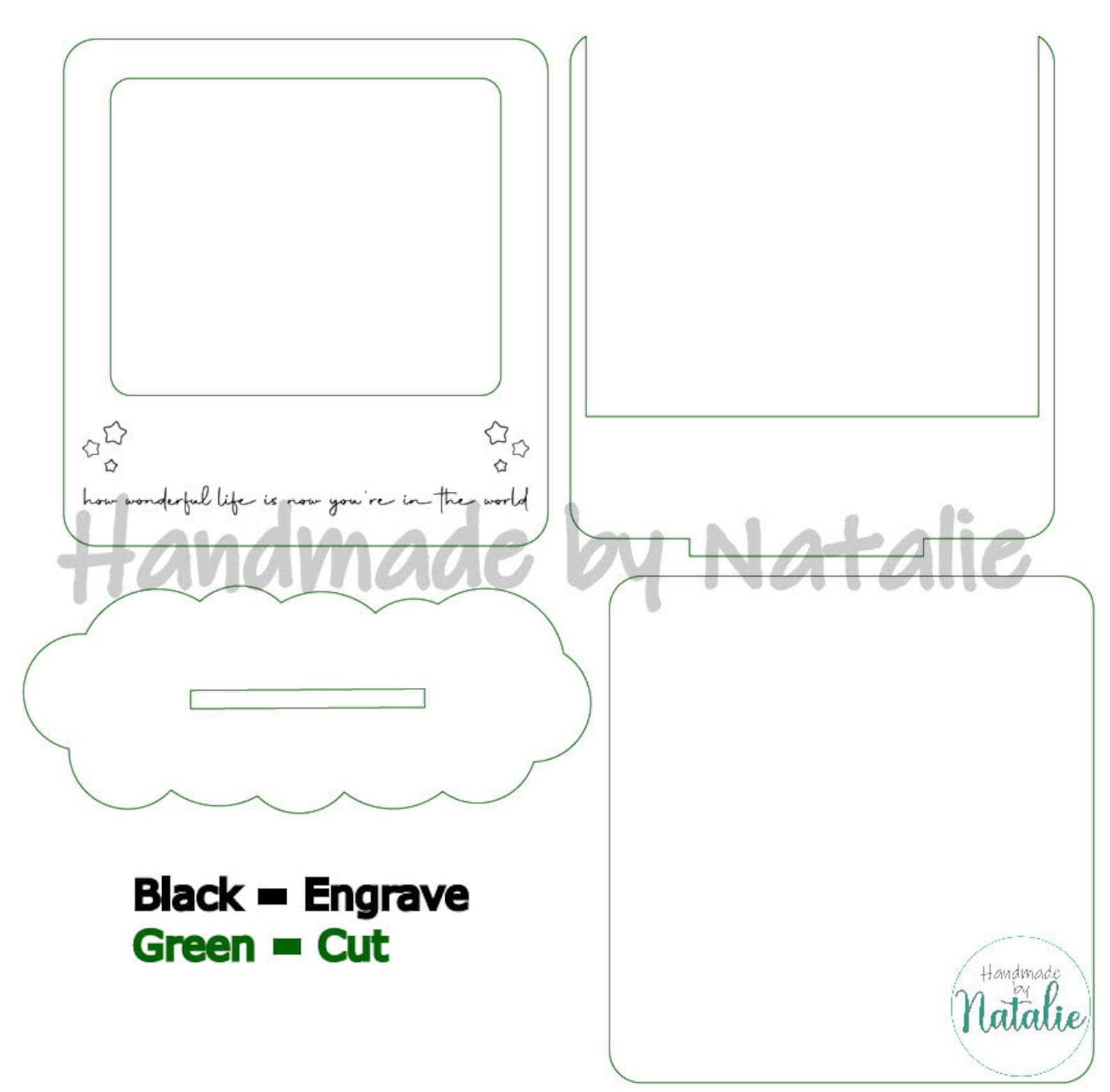 Ultrasound Frame SVG - Laser Cut File - Photo - Sonogram - Engraved ...