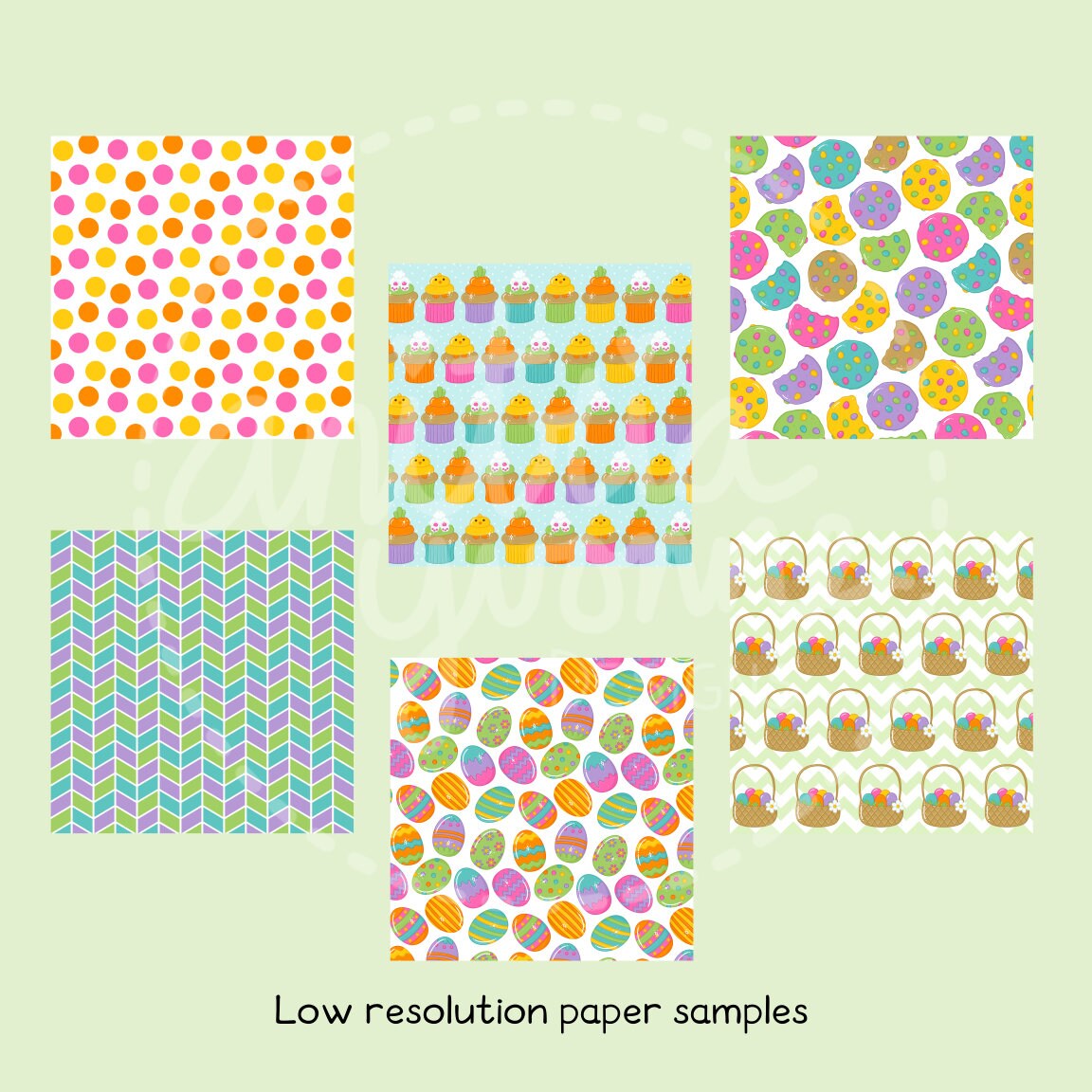 Easter Digital Paper, Easter Patterns, Holiday Backgrounds, Easter ...