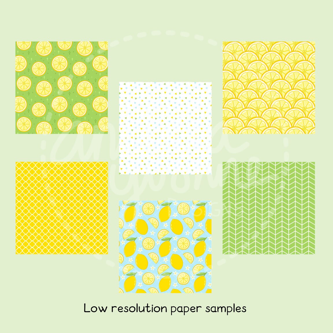 Lemon Digital Paper, Party Designs, Fruit Design, Citrus Fruit Design ...