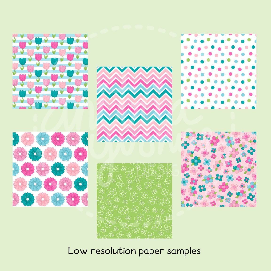 Flower Digital Paper, Floral Designs, Flower Design, Spring Flower ...