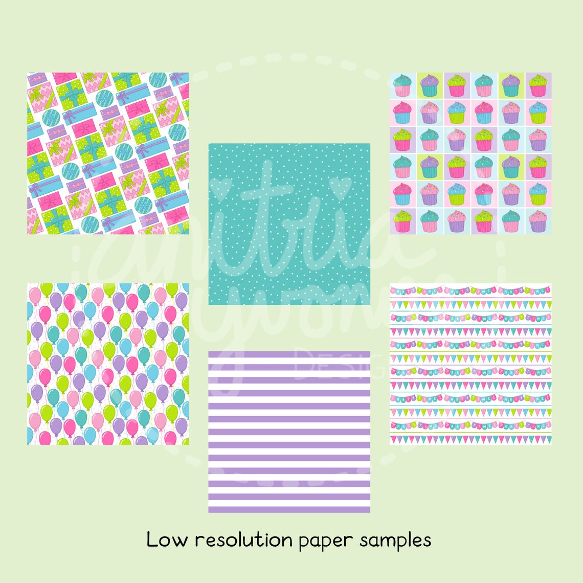 Celebration Digital Paper, Party Designs, Birthday Design, Celebration ...