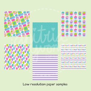 Celebration Digital Paper, Party Designs, Birthday Design, Celebration ...