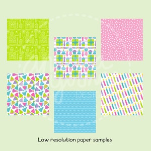 Celebration Digital Paper, Party Designs, Birthday Design, Celebration ...