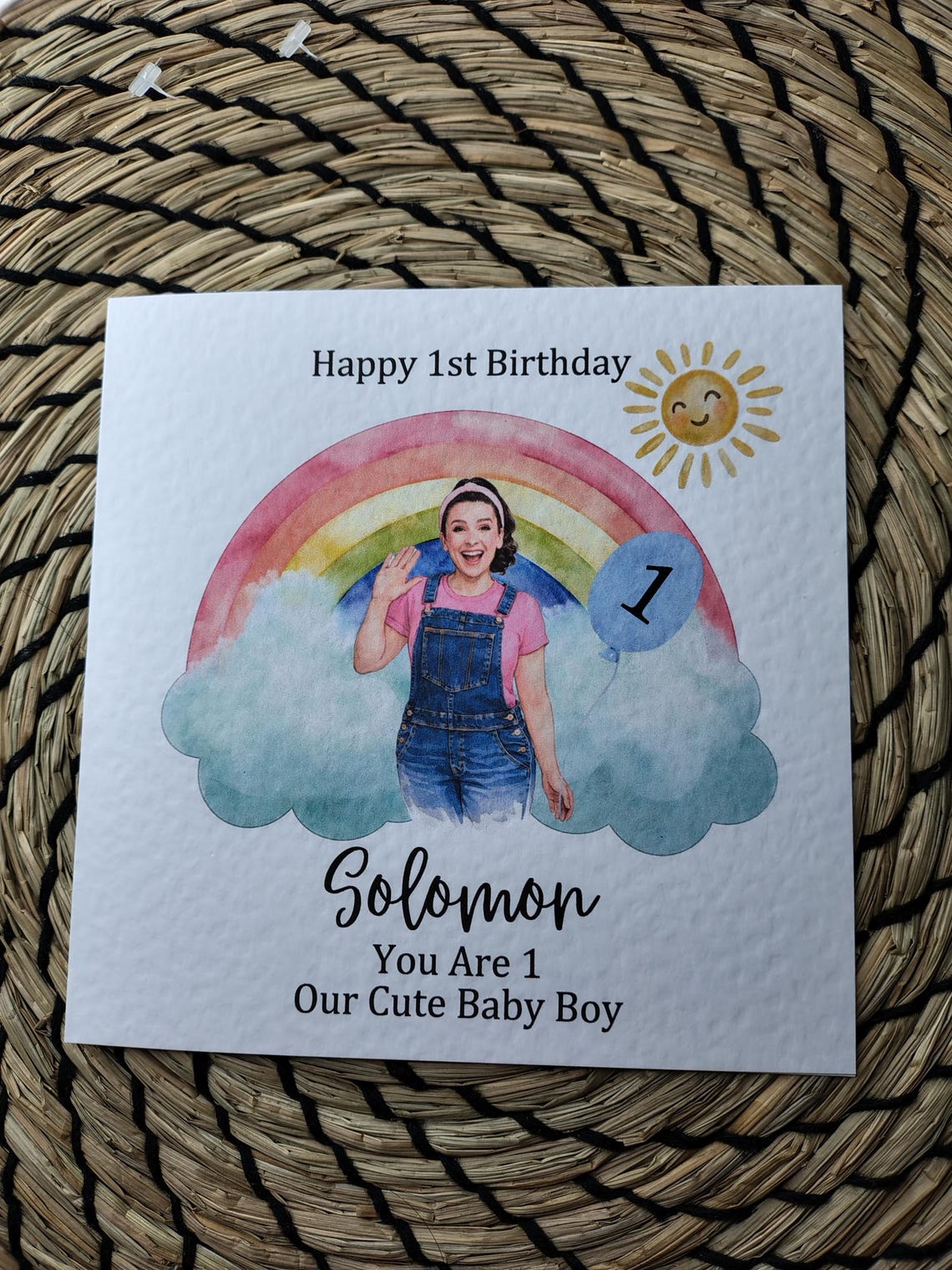 Personalised Children's Birthday Card Ms Rachel Theme for Son Daughter ...