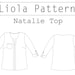 Natalie Top PDF Sewing Pattern - Etsy
