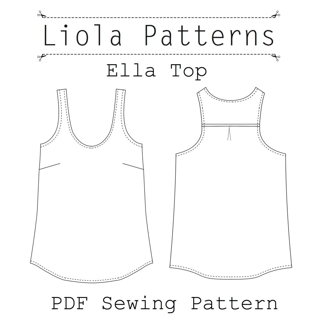 Ella Top PDF Sewing Pattern - Etsy