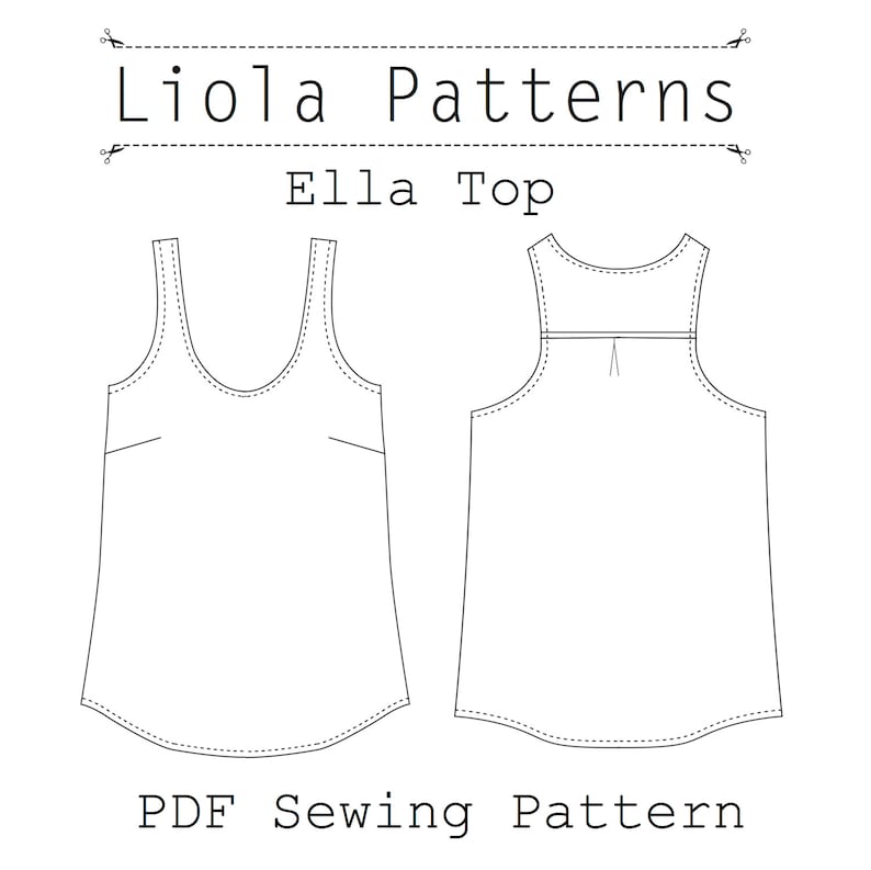Ella Top PDF Sewing Pattern - Etsy UK