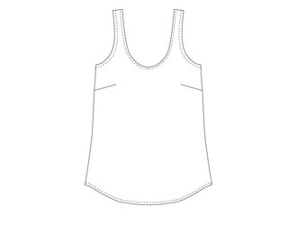 Natalie Top PDF Sewing Pattern | Etsy