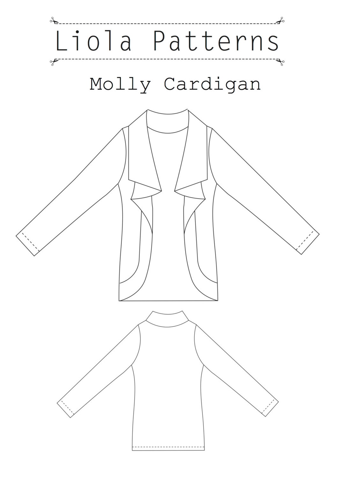 Molly Cardigan PDF Sewing Pattern - Etsy