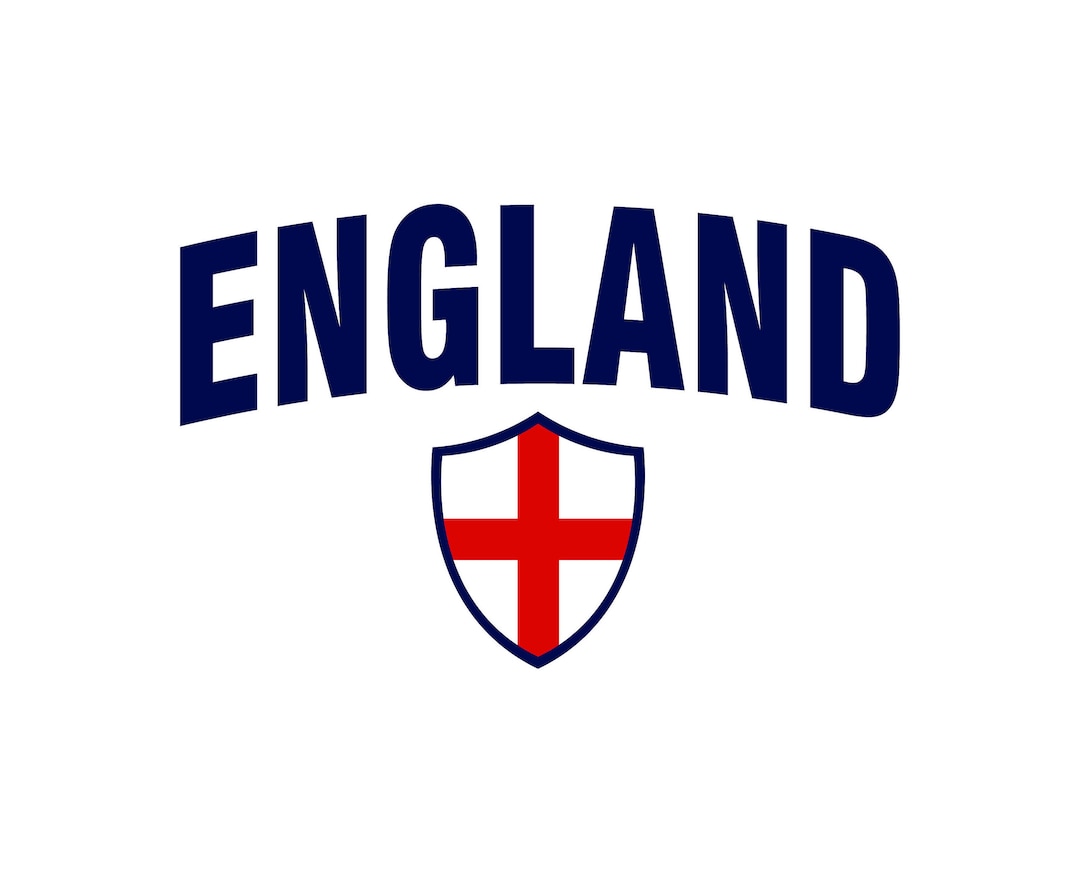 England Flag Badge Varsity Digital Cut Cricut File World Cup Euros ...
