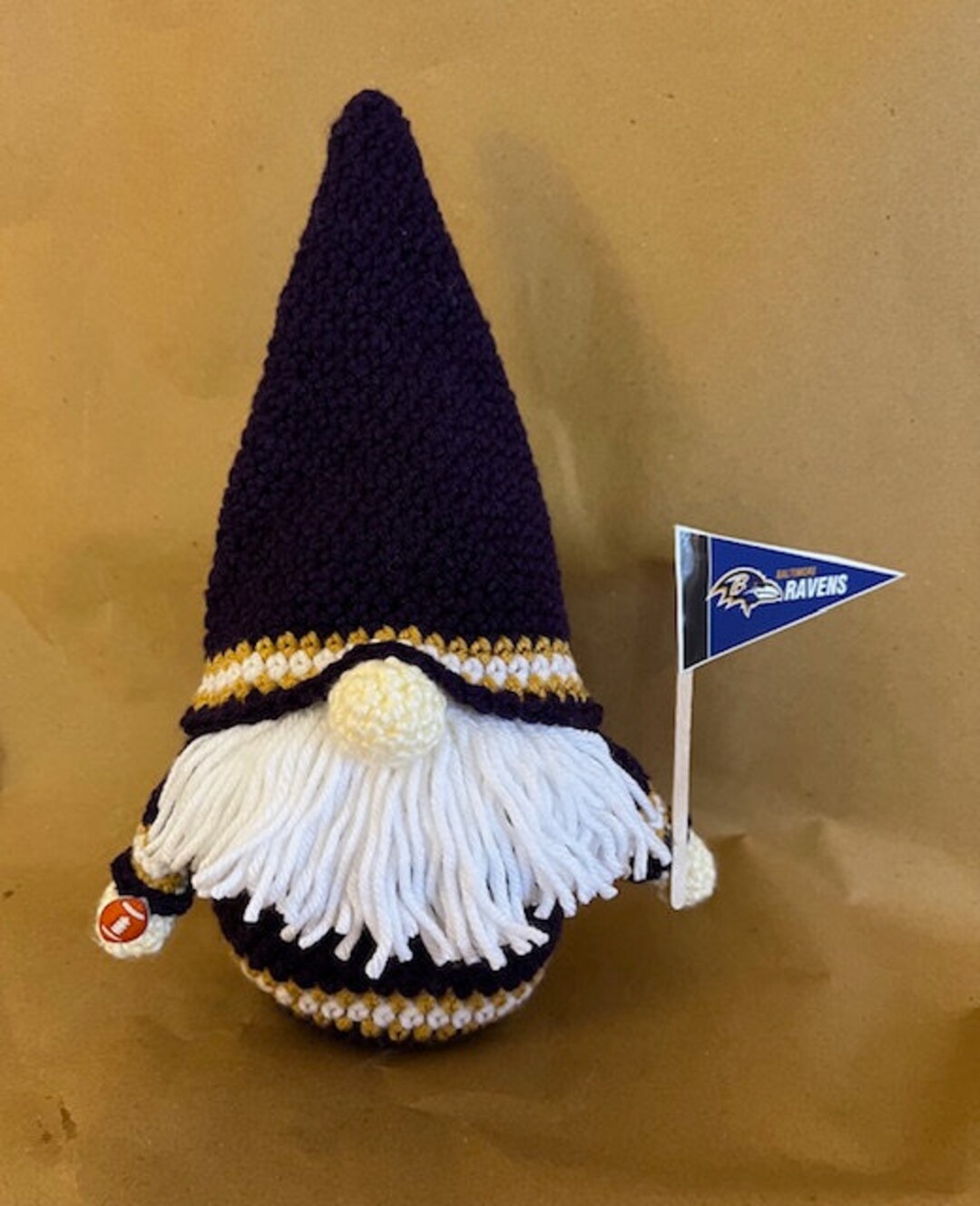 Baltimore Ravens Inspired Gnome, Football Gnome, New, Handmade to Order ...