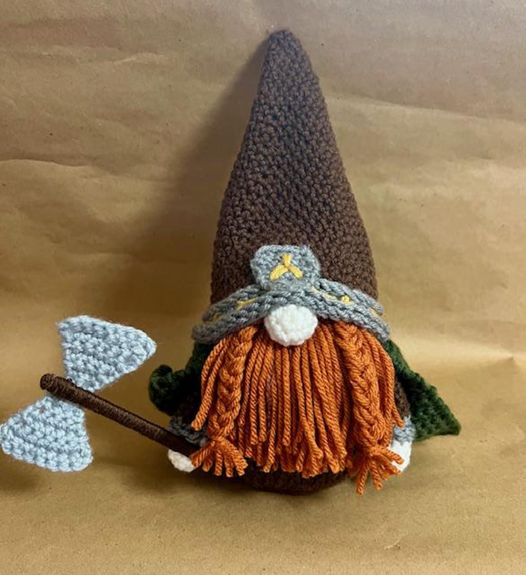 Gimli Inspired Dwarf Gnome With Axe, New, Handmade to Order, About 11 ...