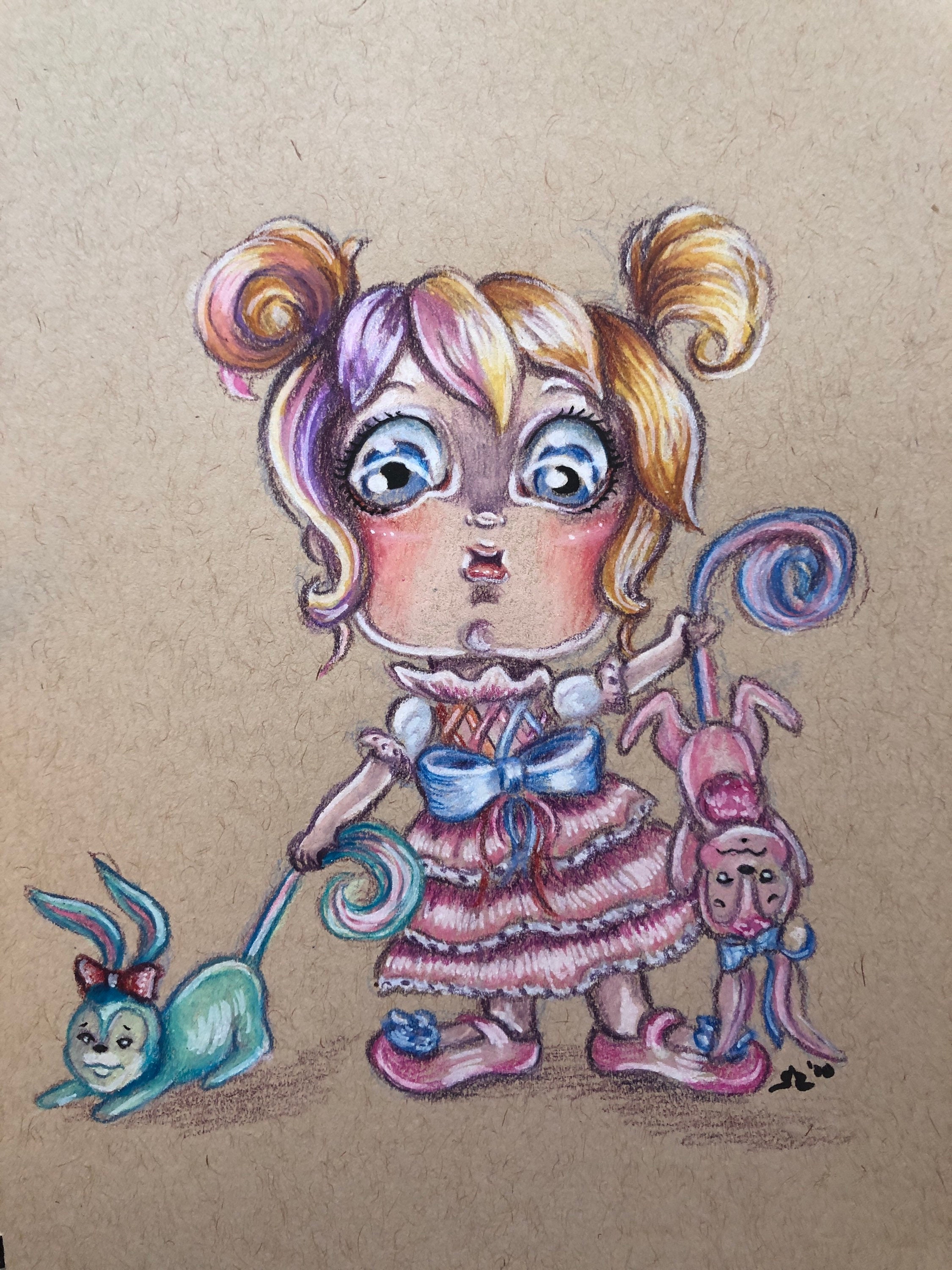 Chibi Pencil Drawings