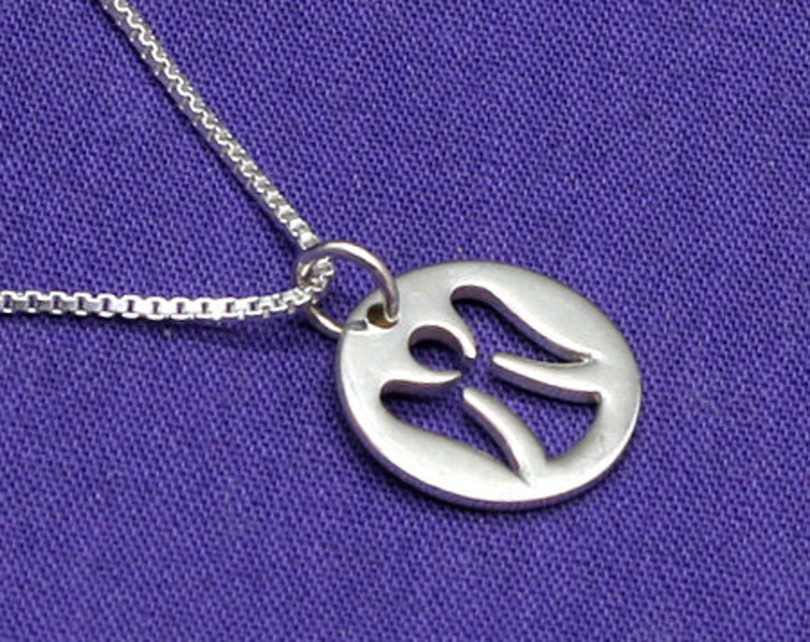 Silver Angel Necklace, Jewelry, Christmas Angel, Faith, Angel Charm ...