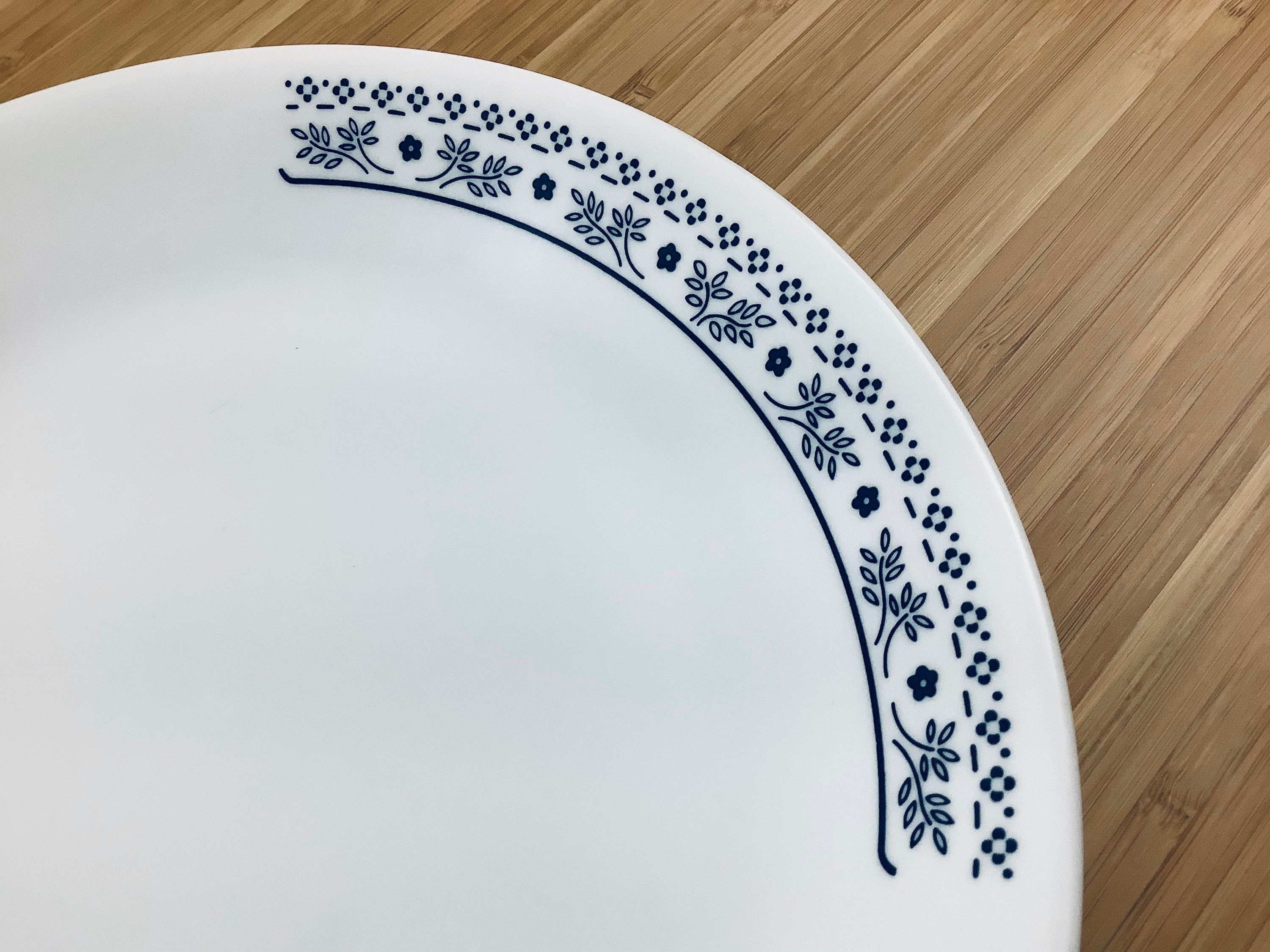Vintage Corelle Serving Tray, Blue Flower Design, Retro Kitchen Platter ...
