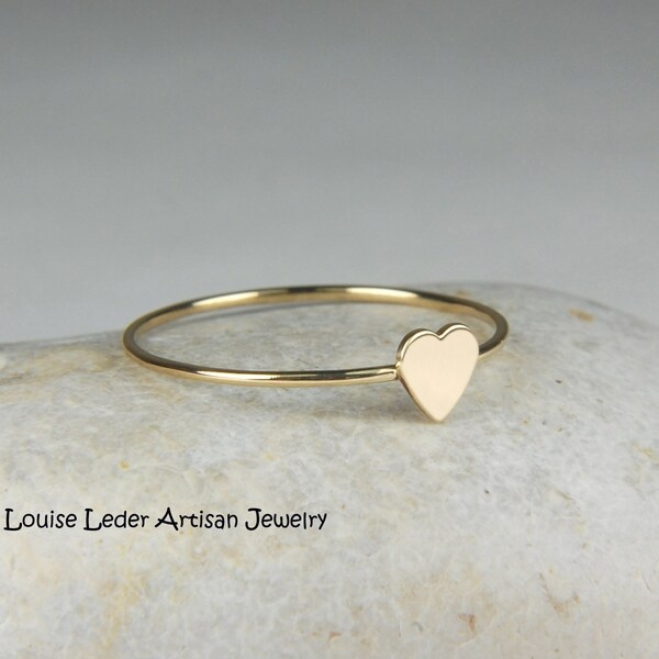Dainty Heart Ring - Etsy
