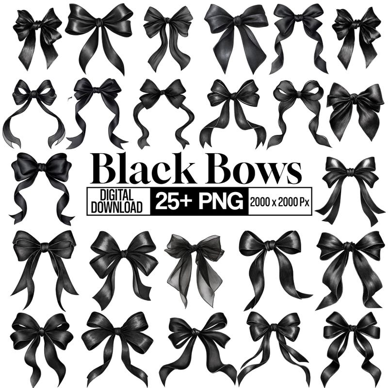 Hair Bow Clipart - Etsy