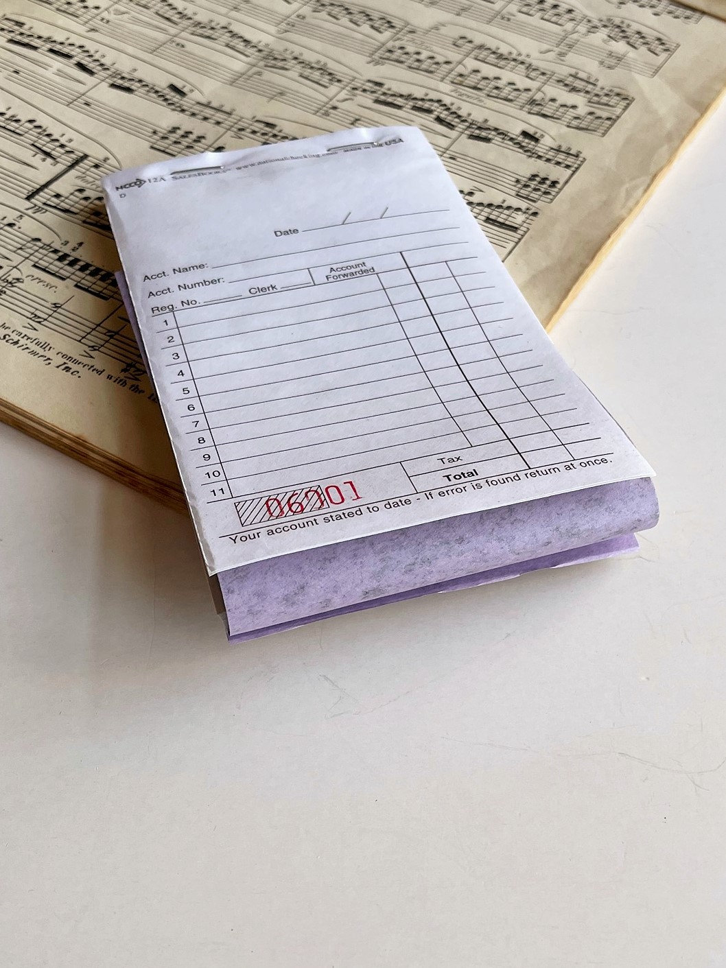 Sales Receipt Book Made in USA 50 Duplicate Sheets Carbon - Etsy Sweden