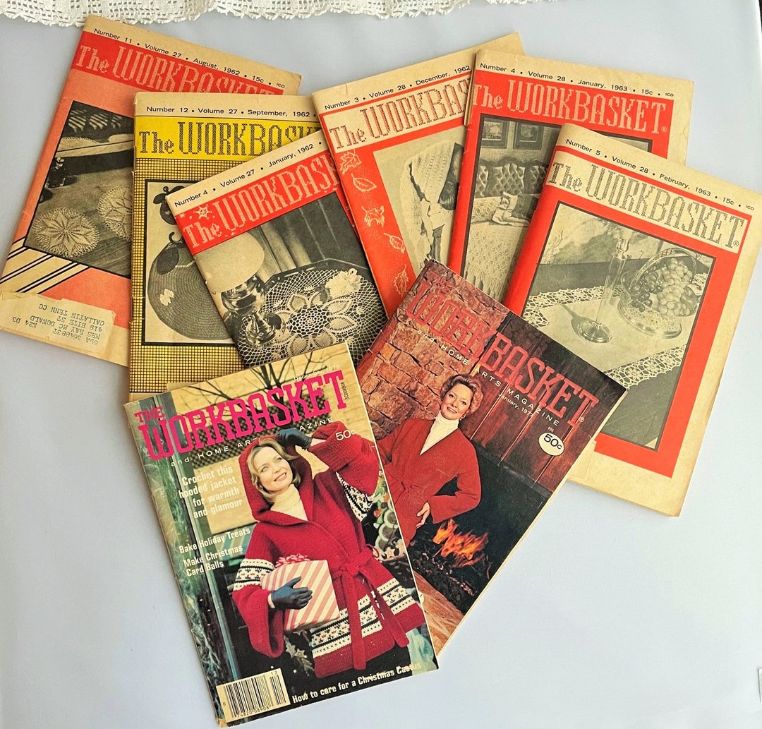 Vintage Workbasket Magazines: Sewing, Crochet Patterns - 8 Book Lot - Etsy