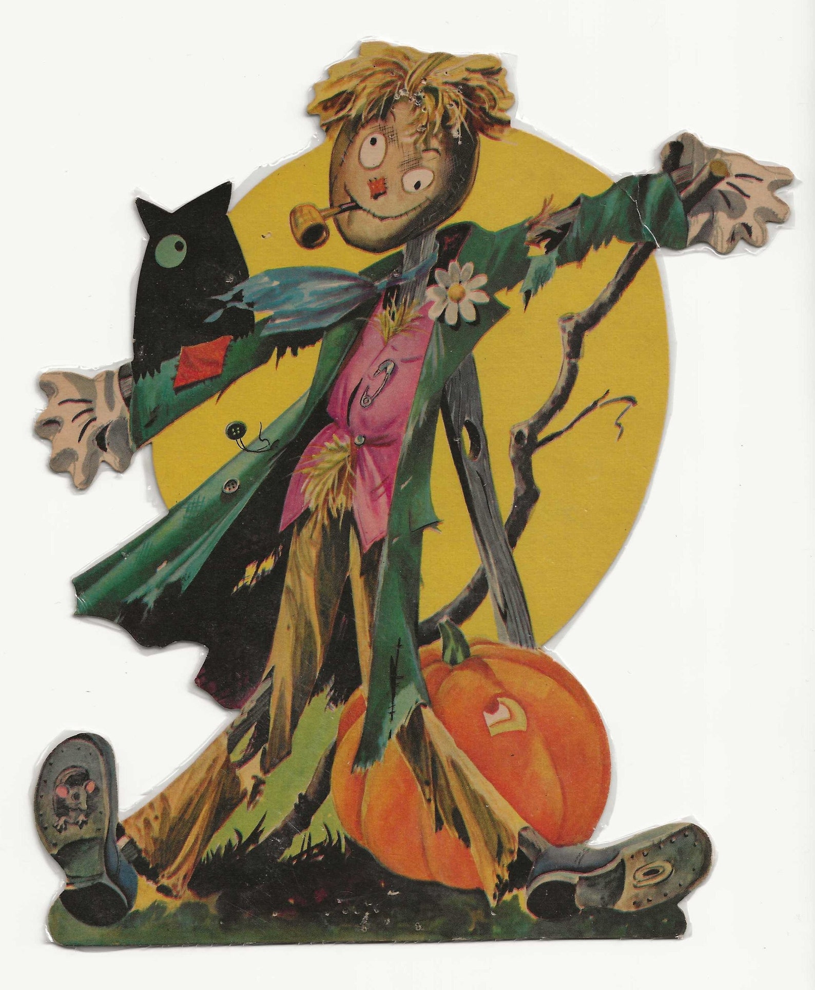 Halloween Scarecrow Die Cut, Beistle Style, Teacher Decoration ...