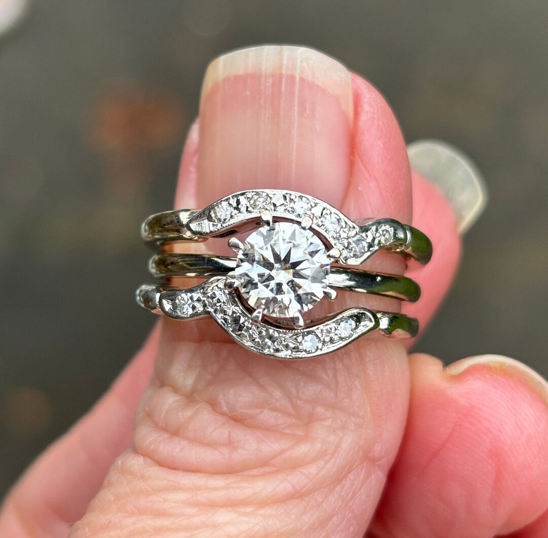 Hard to Find Custom Matching Diamond Wedding Bands....perfect for ...