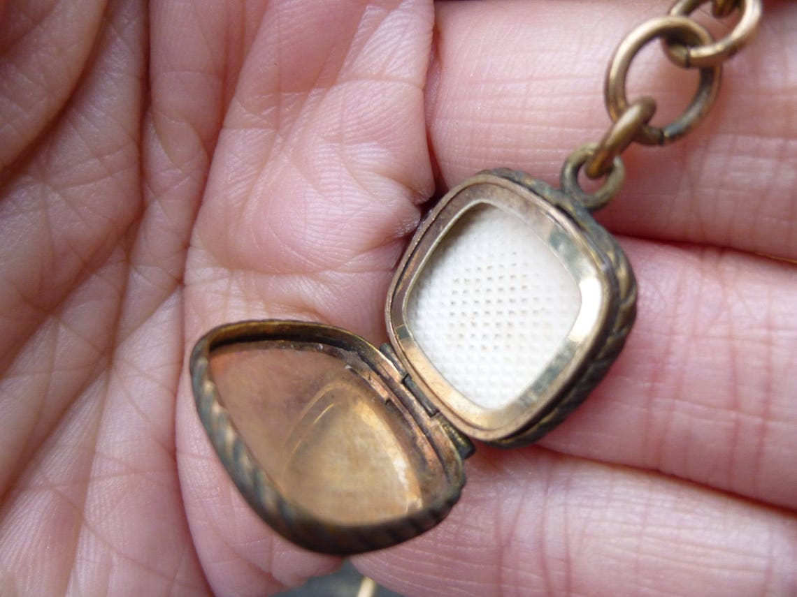 BEAUTIFUL Victorian Hair Watch Chain With Opal Garnet and Fob | Etsy