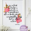 Charlotte Mason i Am.... Quote With Watercolor Bird Print PDF VERSION ...