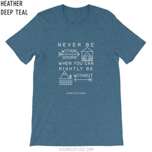 Charlotte Mason never Be Within Doors... Unisex Short Sleeve Jersey T ...