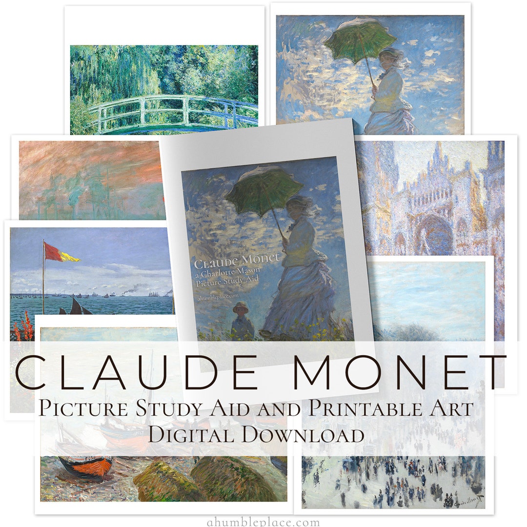 Claude Monet Picture Study Aid PDF (with Printable Art) - Etsy