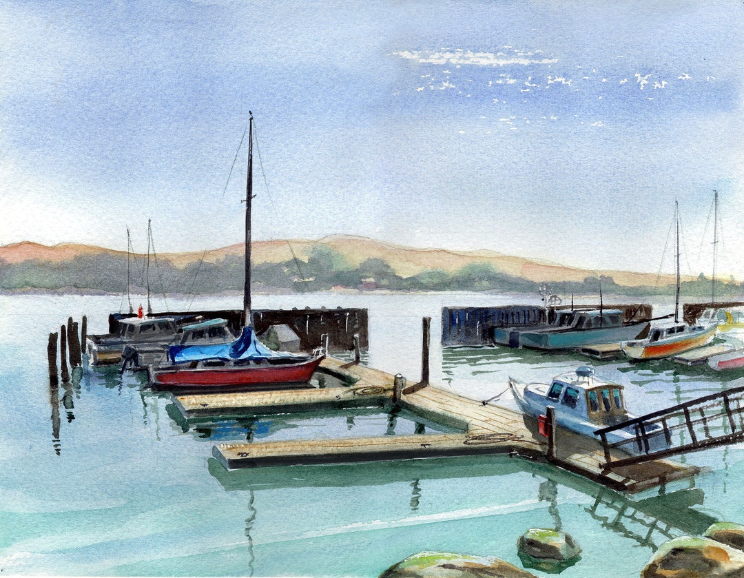Spud Point Marina, Bodega Bay, CA. Download Only - Etsy