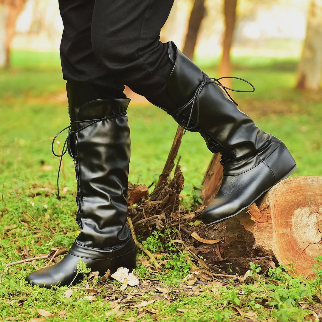 Renaissance Faire Viking Shoes, Medieval Fantasy Boots, Steampunk ...