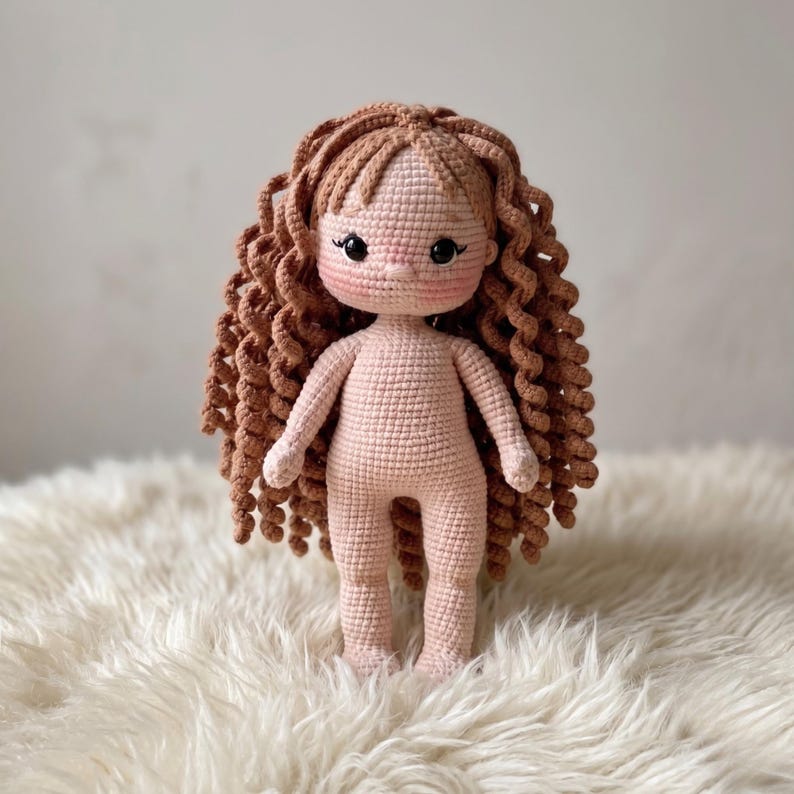 6-in-1 Doll Crochet Pattern Bundle | Amigurumi Doll Body Crochet ...