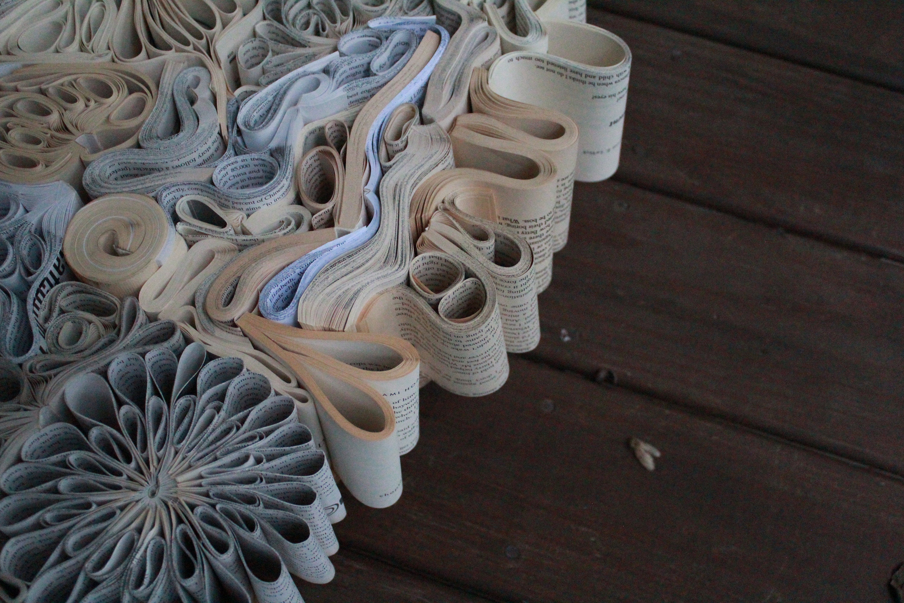 Reclaimed Paper Art With Scare Vintage Colored Books - Etsy