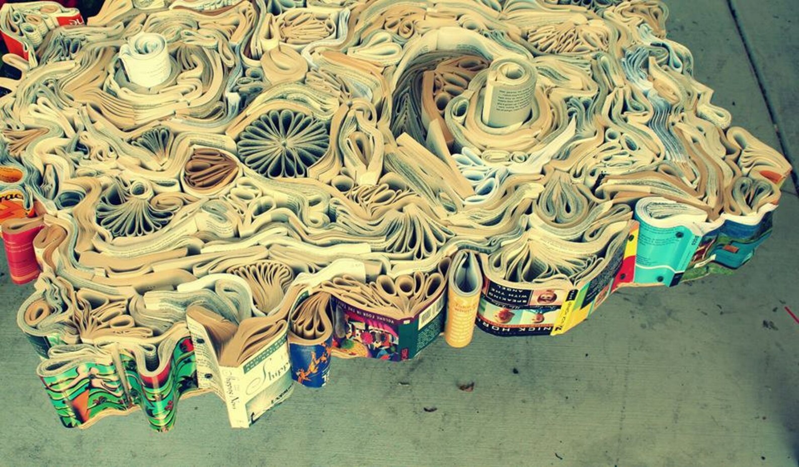 Upcycled Paper Wall Sculpture Made From Vintage Book Capsule - Etsy