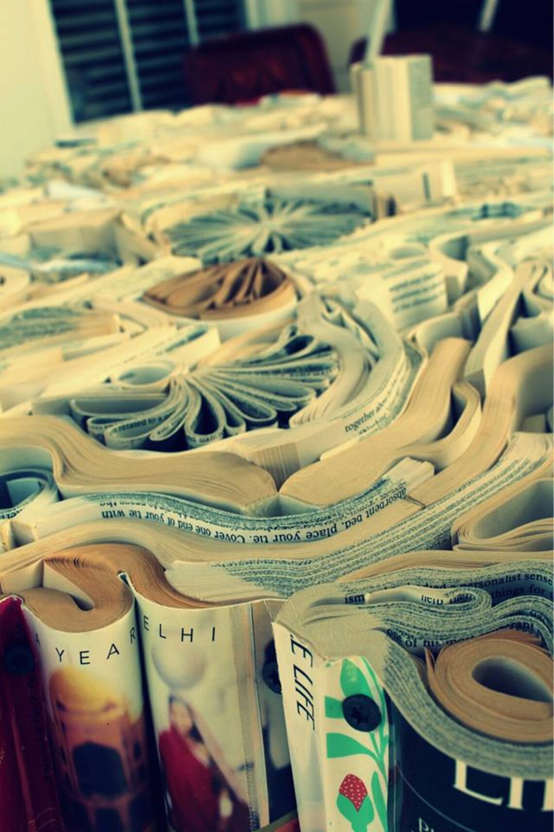 Upcycled Paper Wall Sculpture Made From Vintage Book Capsule - Etsy