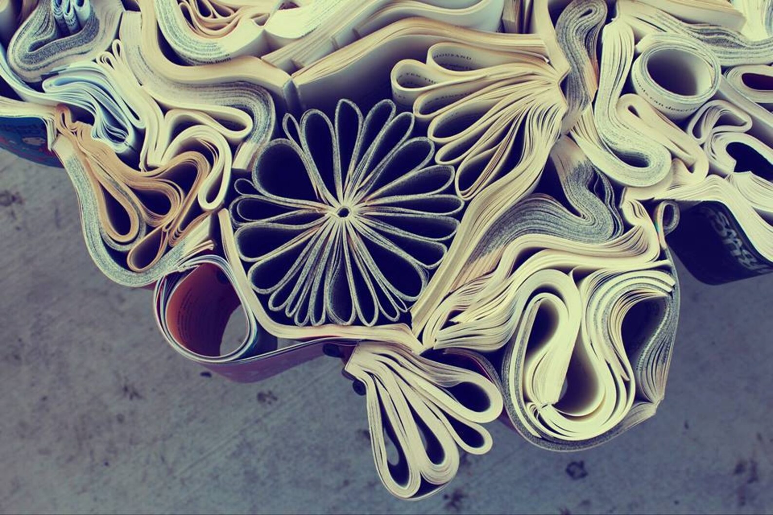 Upcycled Paper Wall Sculpture Made From Vintage Book Capsule - Etsy