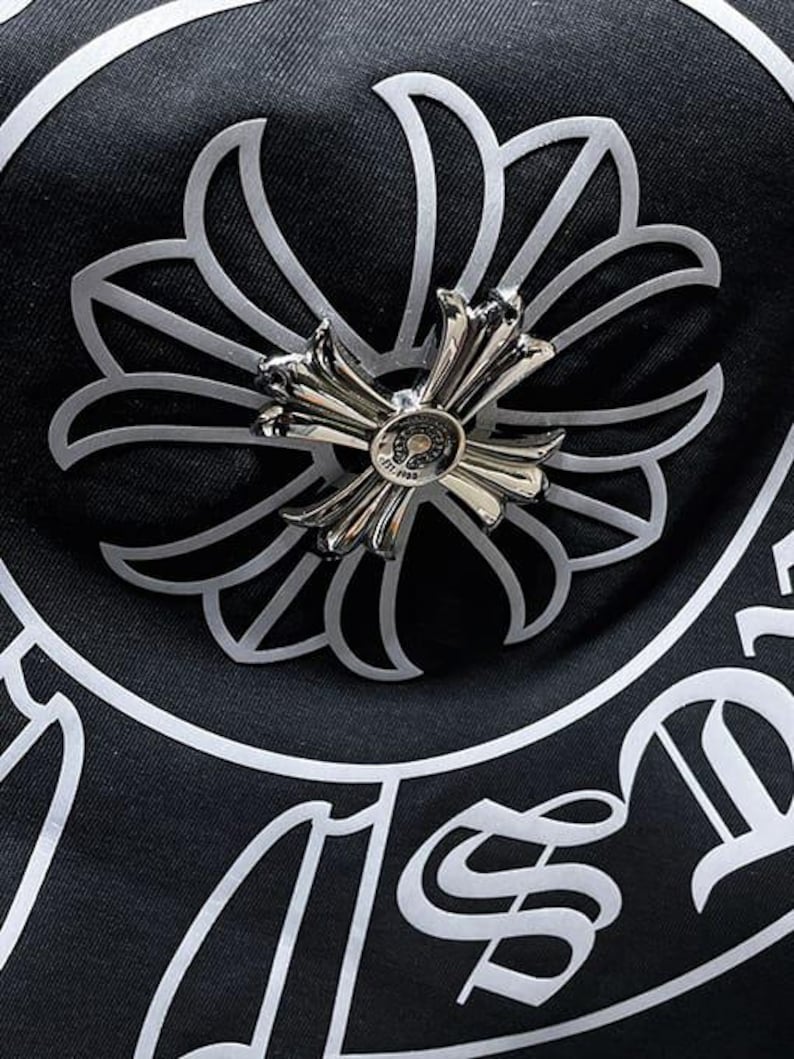 Chrome Hearts Style Cross Graphic T-shirt, Iconic Logo Tee - Etsy