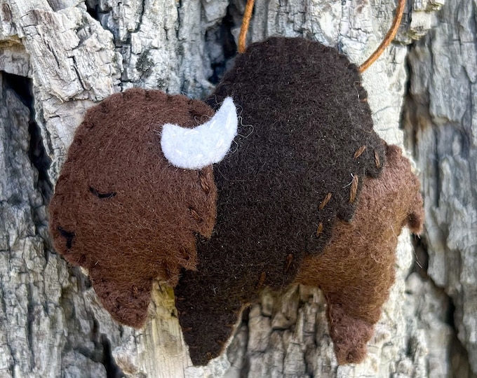 Adorable Bison Felt Ornament - Etsy