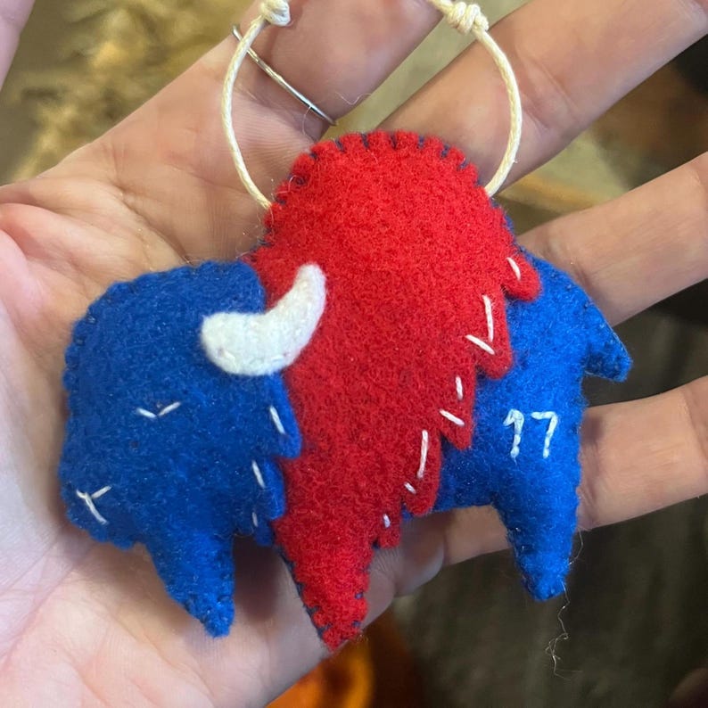 Buffalo Bills Inspired Felt Ornament - Etsy