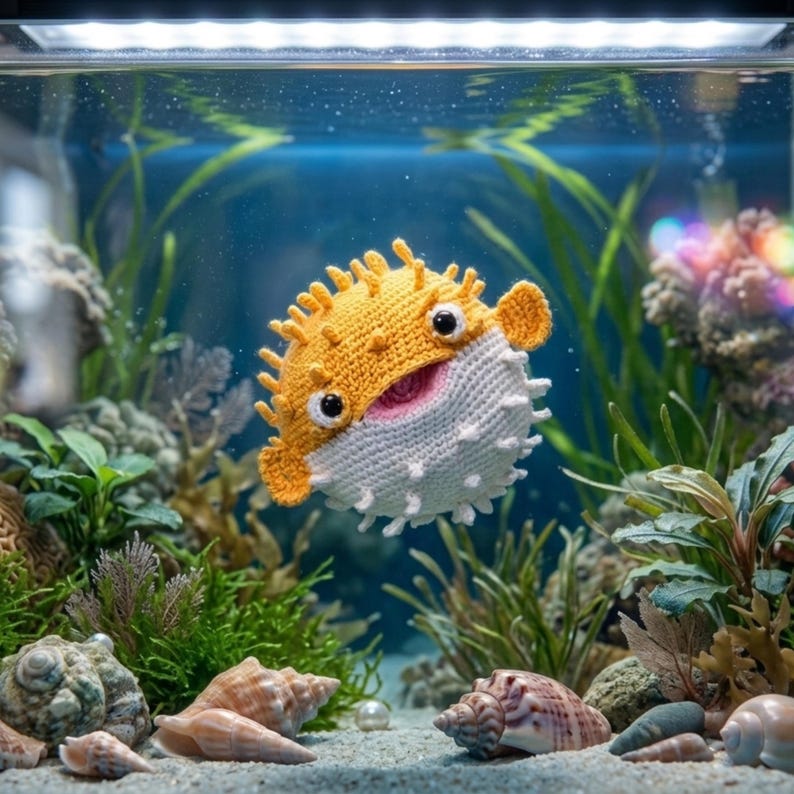 Pufferfish Crochet Pattern PDF, Amigurumi Tutorial - Etsy