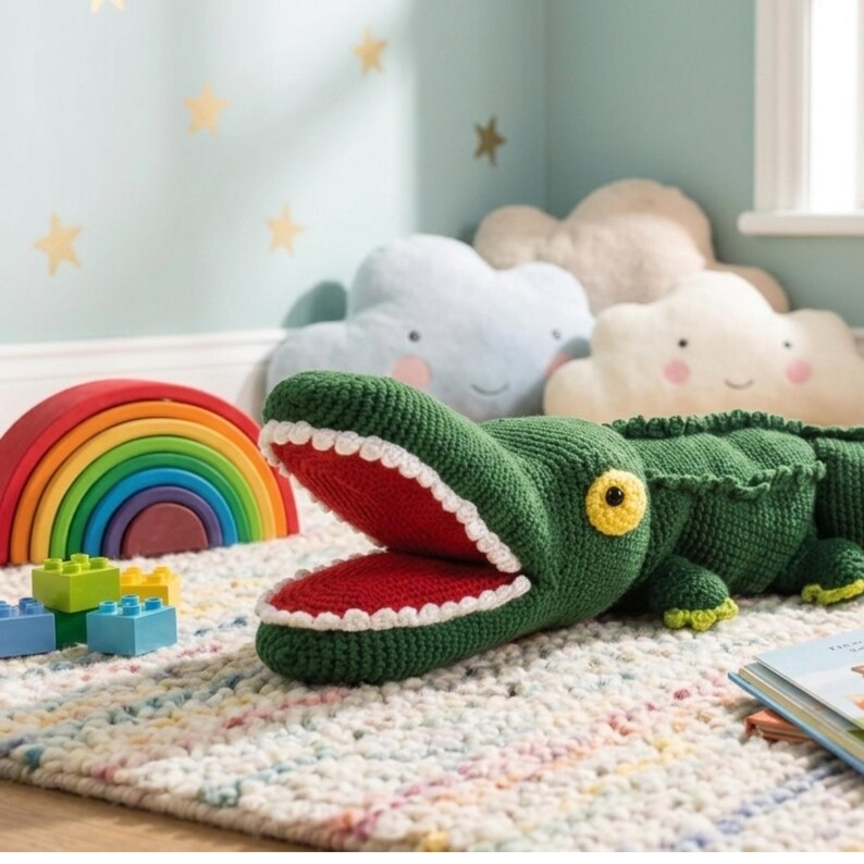Crocodile Crochet Pattern PDF, Amigurumi Tutorial - Etsy